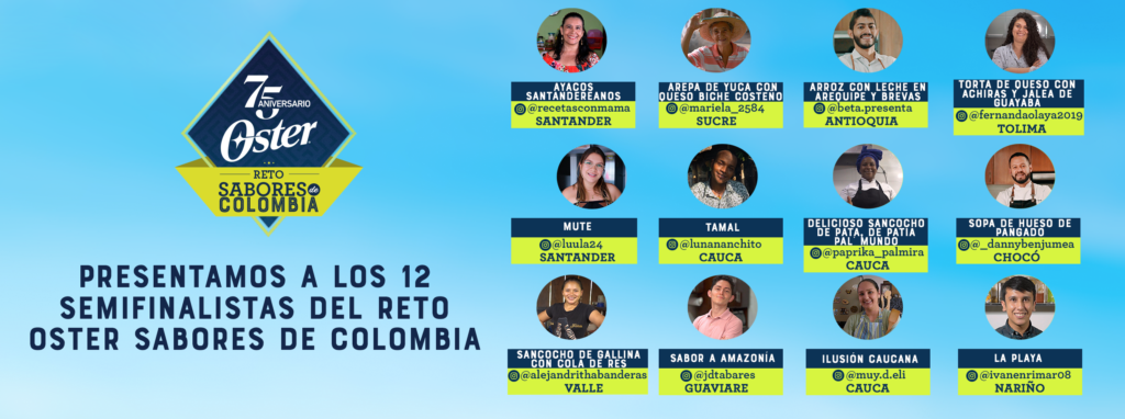 C&C Comunicaciones | “Reto Oster, Sabores de Colombia” ya tiene sus ...